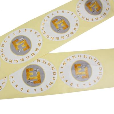 Cina Wholesale Vinyl Adhesive Paper Sticker Labels with Custom Printing Logo in vendita