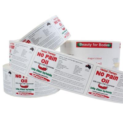 Cina High Quality Custom Private Brand Logo PVC Sticker Labels with Waterproof in vendita