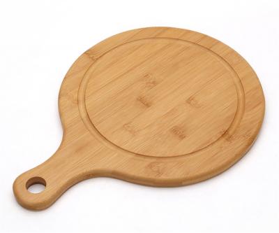 China high quality bamboo cutting board kitchen round board chopping handle eco board for sale