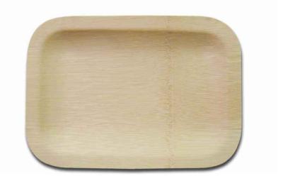 China bamboo pan and forks for cake fruit for sale