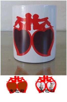 China Sublimation Lover's Peach Heart Mug for sale