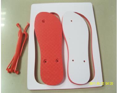 China Sublimation Red Blank Rubber Slippers for sale