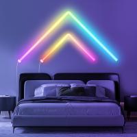 China RGBIC Multicolor Glide Wall Light Bar LED Segmented Control for sale