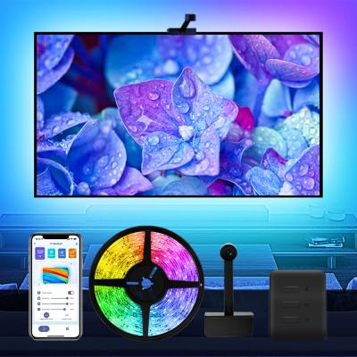 Cina Lampadina ambientale di RGBIC WiFi LED TV, striscia ambientale del LED per la TV con la macchina fotografica in vendita