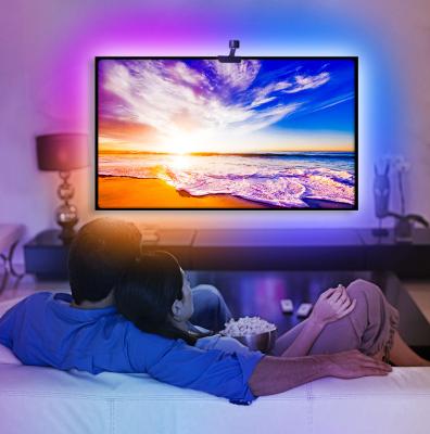 Cina Sincronizzazione ambientale astuta 12V 2A 30pcs LED della luce TV di Rgbic per metro in vendita