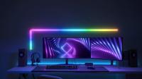 China RGBIC Smart Glide LED Light Bar Wall Mount Multicolor Music Sync for sale