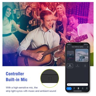 中国 TVのバックライトのために変わるスマートなTVの包囲されたつく同時性のストリップ12V RGB色 販売のため