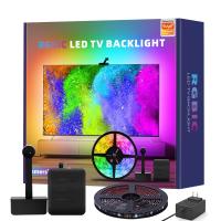 China WIFI APP Control TV Ambient Lighting Sync RGBIC Color With Camera for sale