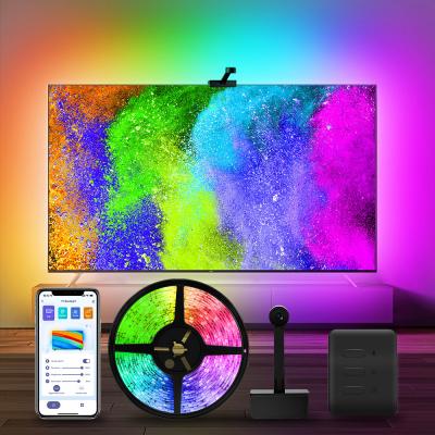 Cina Colore d'accensione ambientale di sincronizzazione RGBIC di controllo TV di WIFI APP con la macchina fotografica in vendita