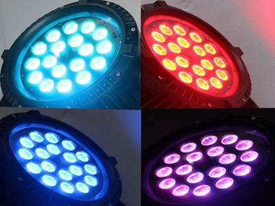 China RGBWA Uv Four In One Led Par Can Lights / Moving Head Wash Light for sale