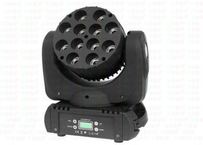 China 200w Beam Moving Head Light 12pcs Cree Rgbw 10w Leds Black / White for sale