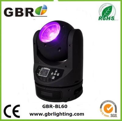 China Plastic Housing Beam Led Moving Head 60W RGBW 4 In 1 Mini Led Beam Dj Stage Lighting for sale