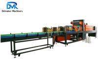China Auto Heat Shrink Tunnel Packaging Machine 20KW 9600×1400×2100mm For Beverage Flat Bottle for sale