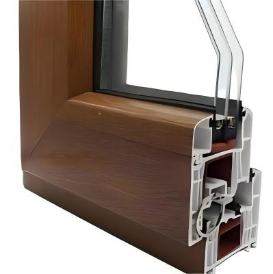China PVC profiles for doors and windows Co-extruded upvc profiles PVC profiles for sale