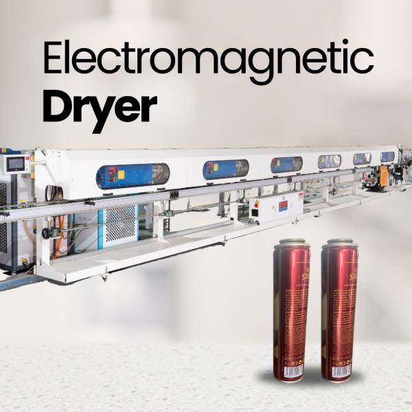 Quality Electromagnetic Dryer Machine 230-500 Pc/min For U Shaped Aerosol Can Body for sale
