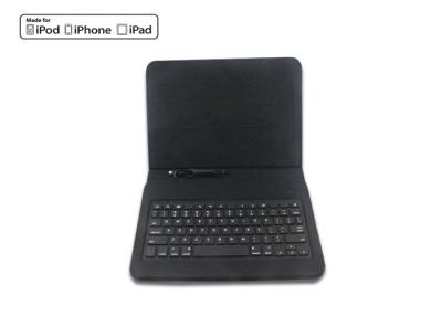 China Black iPad Air 2 Leather Case with Keyboard for Business Man , MFi Certified for sale