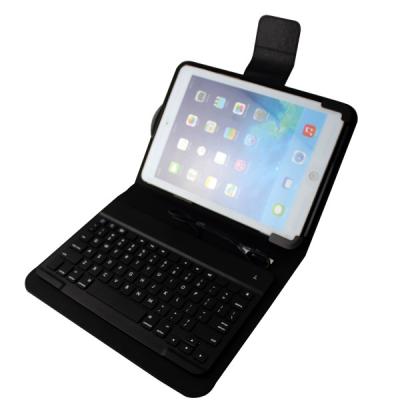 China 8-pin wired connect Apple iPad Keyboard Leather Case for ipad Air / Air 2 for sale