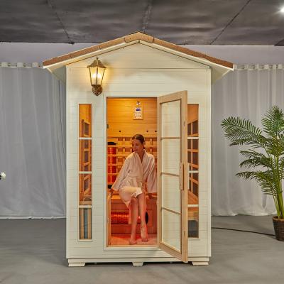 Cina Cedro rosso combinato infrarosso di legno del Canada del bagno turco di sauna in vendita