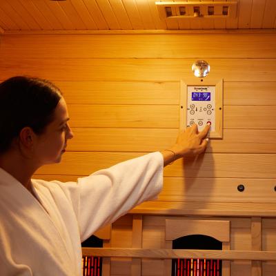 Cina Cedro rosso combinato infrarosso di legno del Canada del bagno turco di sauna in vendita