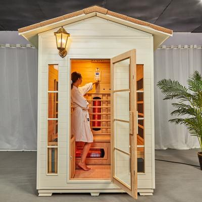 Cina Cedro rosso combinato infrarosso di legno del Canada del bagno turco di sauna in vendita