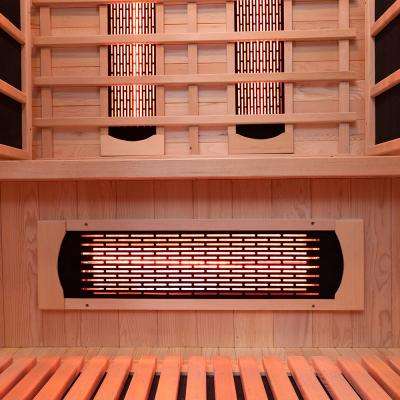 Cina Stanza asciutta infrarossa all'aperto di legno solida di sauna di 2 persone con le assicelle impermeabili in vendita