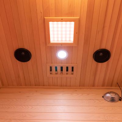 Cina Stanza asciutta infrarossa all'aperto di legno solida di sauna di 2 persone con le assicelle impermeabili in vendita