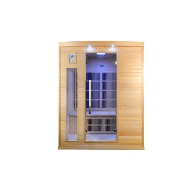 Cina Il legno solido della cicuta asciuga la sauna lontano infrarossa per la dimensione della persona della casa 3 in vendita
