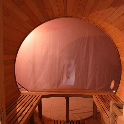 Cina Sauna tradizionale all'aperto in legno massello di cedro rosso con vista panoramica in vendita
