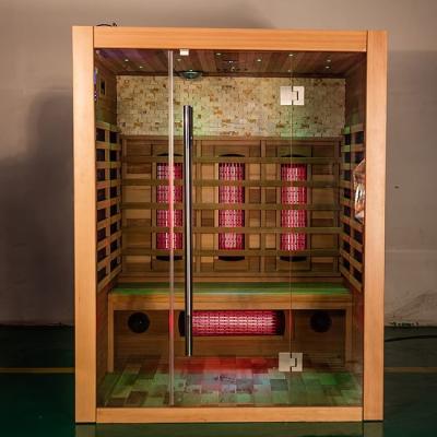 Cina Stanza di legno asciutta di sauna della persona rossa canadese di Cedar Full Spectrum 3 dell'interno in vendita