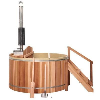 Cina Stanza di sauna di Cedar Wood Hot Tub Steam con la stufa bruciante di legno in vendita