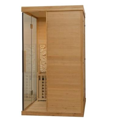 Cina Stanza di legno di sauna del vapore tradizionale dell'interno di uso della casa 3KW per 2 persone in vendita