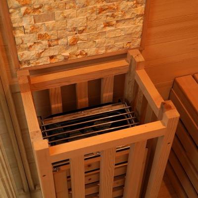 Cina Stanza di legno di sauna del vapore tradizionale dell'interno di uso della casa 3KW per 2 persone in vendita