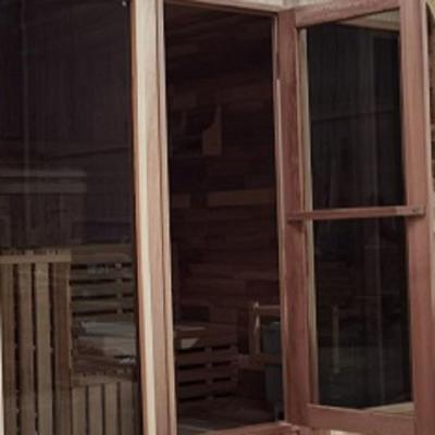 Cina sauna di Heater Cube Shape Dry Steam della stufa della cicuta 6000W fuori di di legno in vendita