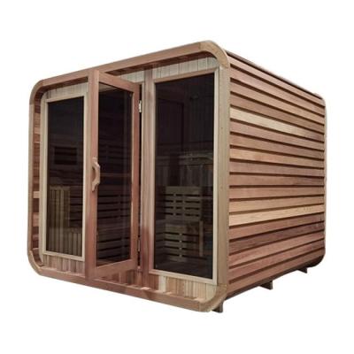 Cina sauna di Heater Cube Shape Dry Steam della stufa della cicuta 6000W fuori di di legno in vendita