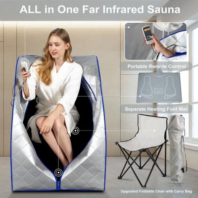 Cina Sauna infrarossa lontana portatile con il cuscinetto di riscaldamento del piede e la sedia di rinforzo pieghevole in vendita