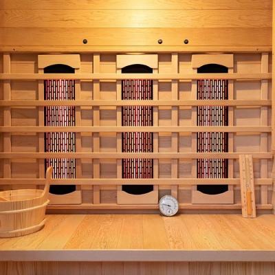 Cina 2-In-1 ha combinato la sauna dell'interno infrarossa del vapore della persona della casa 3 di legno in vendita