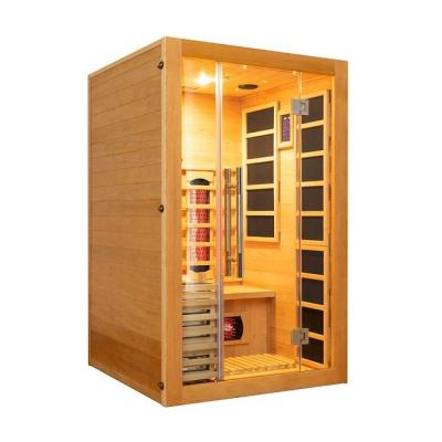 Cina Piccola persona di legno dell'interno di sauna 2 di combinazione del vapore & di infrarosso in vendita