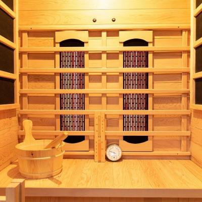 Cina Piccola persona di legno dell'interno di sauna 2 di combinazione del vapore & di infrarosso in vendita