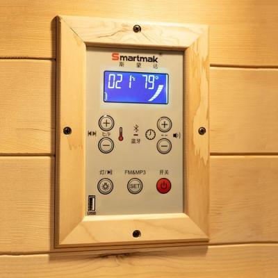 Cina Luxury Solid Wood Canadian Hemlock 1 Person Home Infrared Sauna Wooden Small in vendita