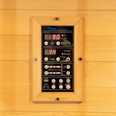 Cina Gorgeous 3 Person Indoor Wooden Traditional Steam And Infrared Sauna Combined in vendita