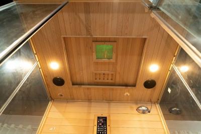 Cina Gorgeous 3 Person Indoor Wooden Traditional Steam And Infrared Sauna Combined in vendita