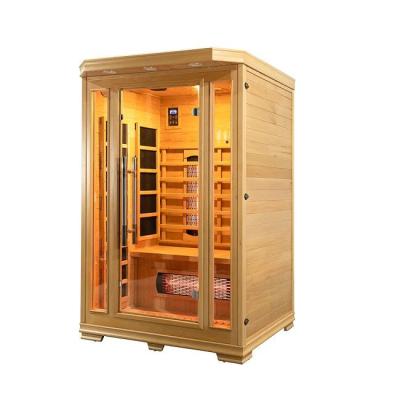 Cina Wooden Indoor 1750W 2 Person Infrared Sauna Low EMF in vendita