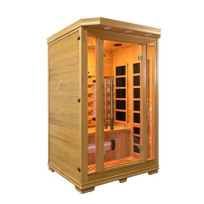 Cina Wooden Indoor 1750W 2 Person Infrared Sauna Low EMF in vendita