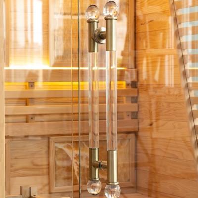 Cina Indoor 3KW Hemlock Wood Traditional Steam 2 Person Sauna Room Luxurious in vendita