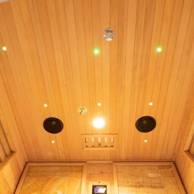 Cina Indoor 3KW Hemlock Wood Traditional Steam 2 Person Sauna Room Luxurious in vendita