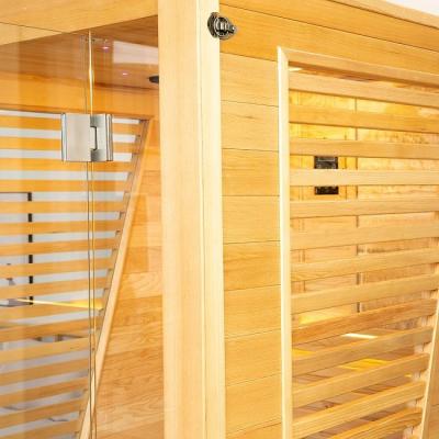 Cina Indoor 3KW Hemlock Wood Traditional Steam 2 Person Sauna Room Luxurious in vendita
