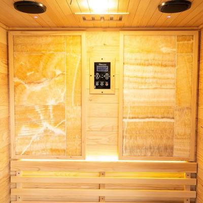 Cina Indoor 3KW Hemlock Wood Traditional Steam 2 Person Sauna Room Luxurious in vendita