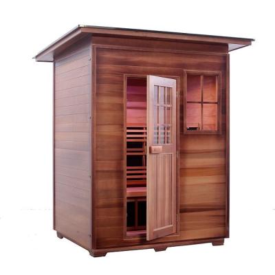 Cina Solid Wood Canadian Red Cedar Carbon Heater Far Infrared Outdoor Sauna ODM in vendita