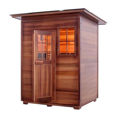 Cina Solid Wood Canadian Red Cedar Carbon Heater Far Infrared Outdoor Sauna ODM in vendita