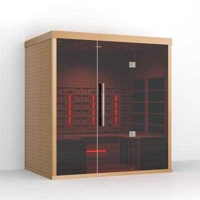 Cina Standard Configuration Wood Color Far Infrared Sauna With Full Spectrum in vendita